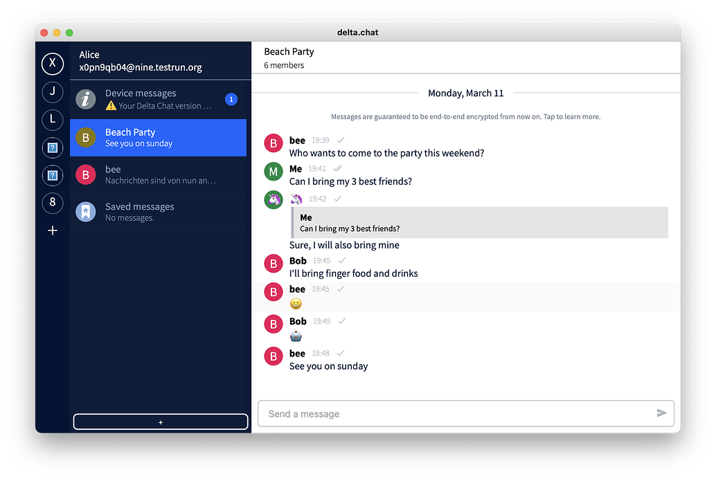 List of all known Client Projects - information - Delta.Chat