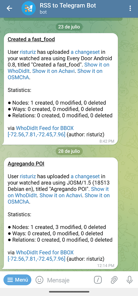 Openstreetmap QA + Deltachat Bots - Bots - Delta.Chat