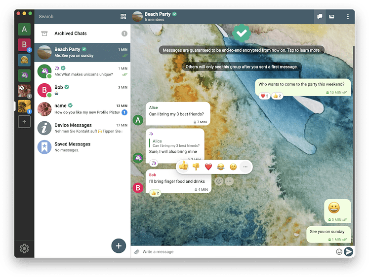 List of all known Client Projects - information - Delta.Chat